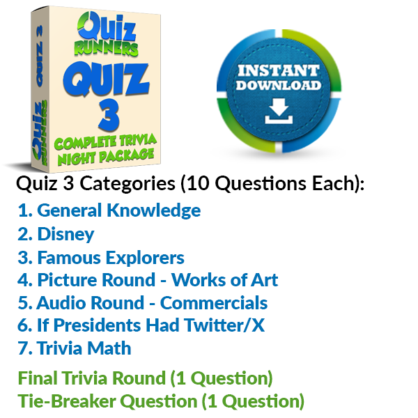Single Pub Quiz Packs | Trivia Night Questions | QuizRunners