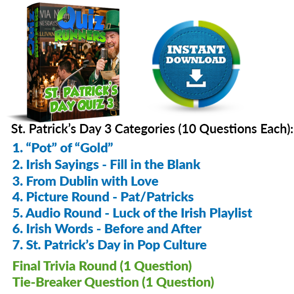 St. Patricks' Day Quiz 3 | Trivia - Lucky Playlist, Irish Sayings
