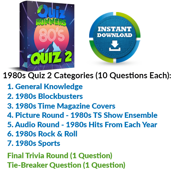 The 1980s Quiz 2 | Trivia - 80s Sports, Blockbusters and Rock & Roll!